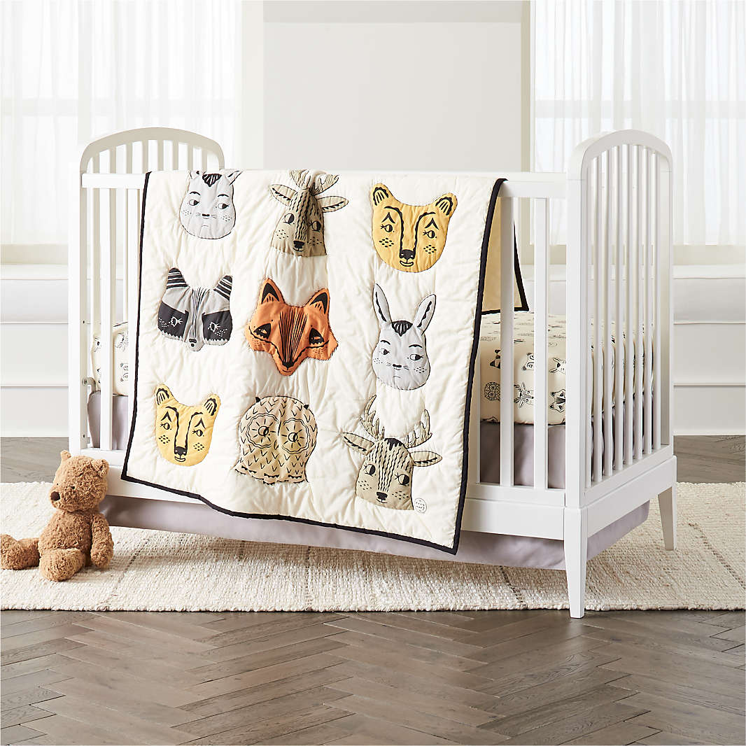 Modern Gender Neutral Crib Bedding for the Nursery | Crate & Kids Canada