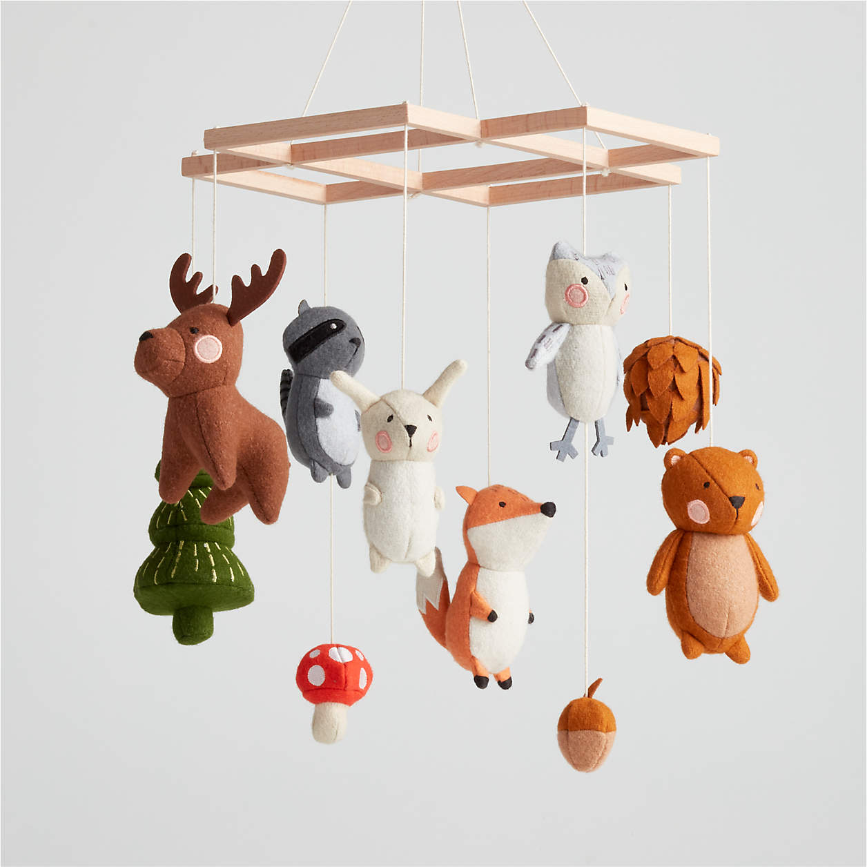 Woodland Animal Baby Nursery Mobile + Reviews | Crate & Kids