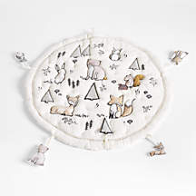 Woodland Animals Baby Activity Gym Play Mat + Reviews | Crate & Kids