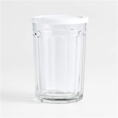 21-Oz. Working Glass with Lid, Set of 12 + Reviews | Crate & Barrel