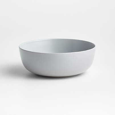 Wren Matte Dark Grey Bowl Plate + Reviews | Crate & Barrel