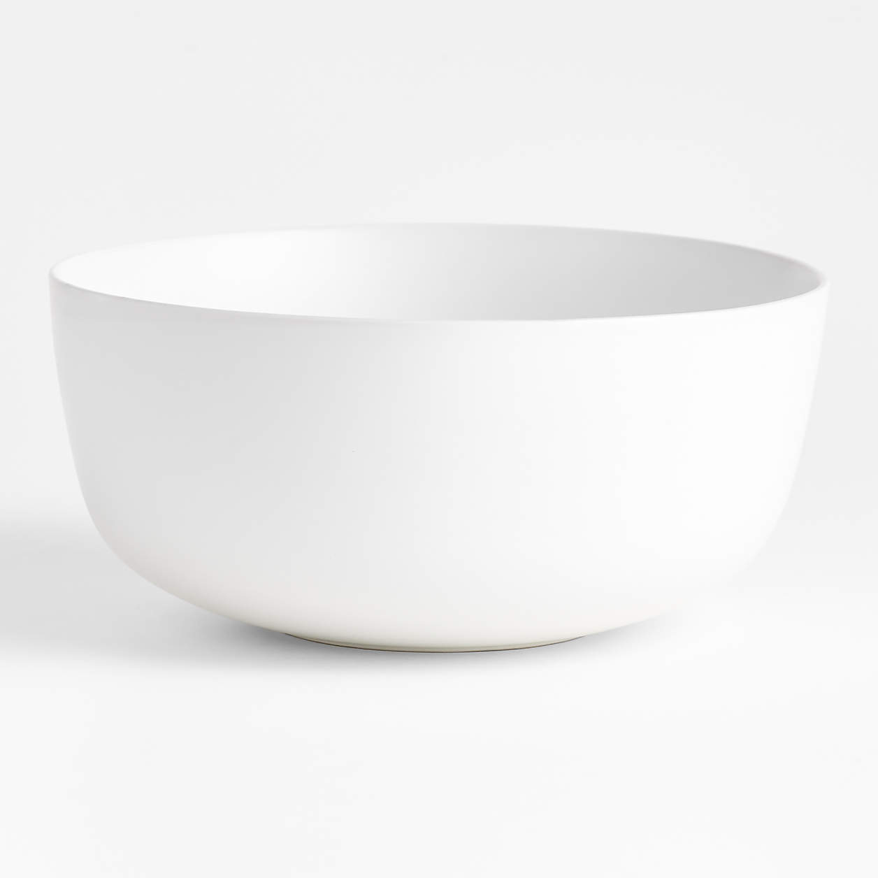 Wren White Matte Stoneware Serving Bowl | Crate & Barrel Canada