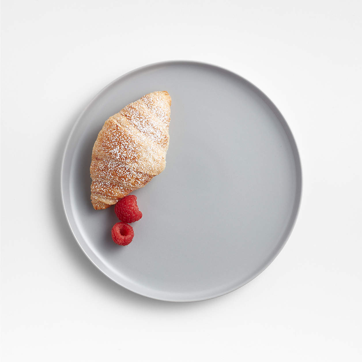 Wren Light Grey Salad Plate + Reviews | Crate & Barrel