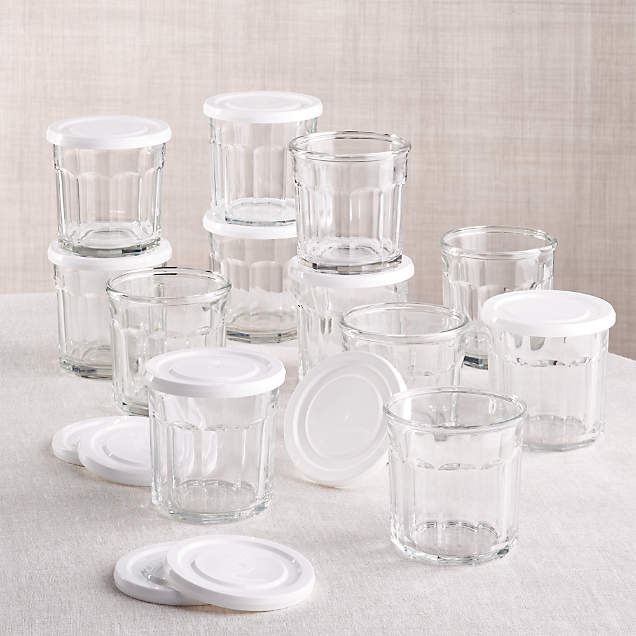 Clear Glass Bowl with Lid Set of 12 + Reviews | Crate & Barrel Canada