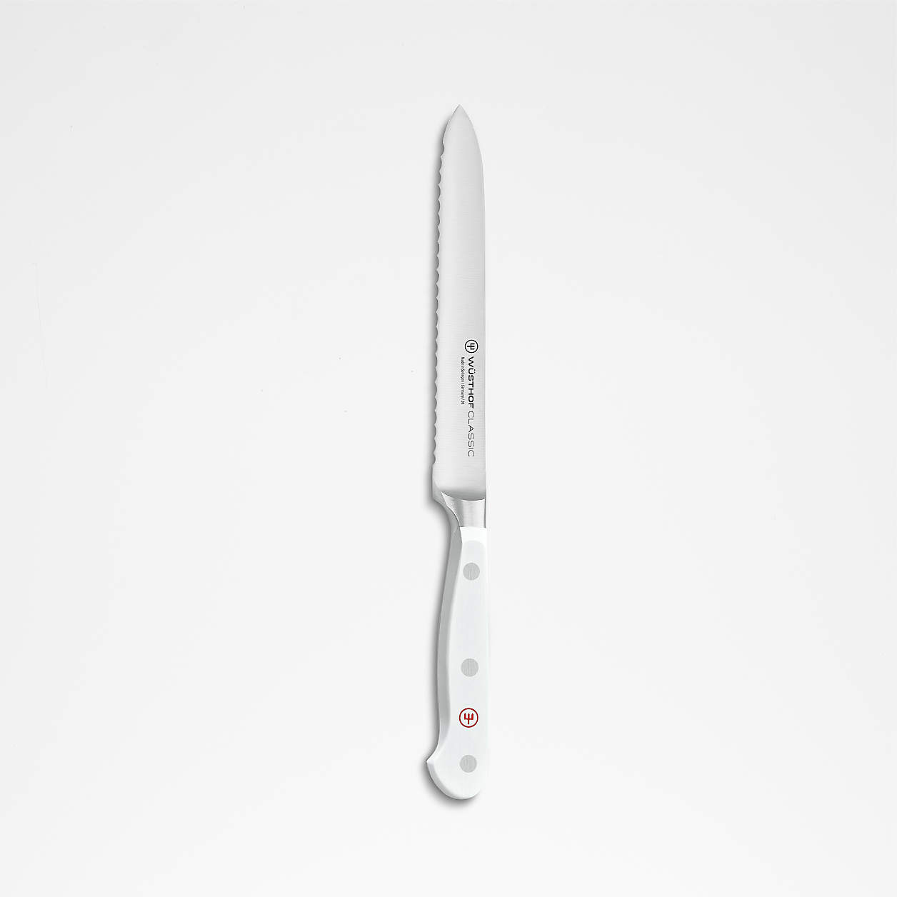 Wusthof Classic White 5" Utility Knife + Reviews | Crate & Barrel