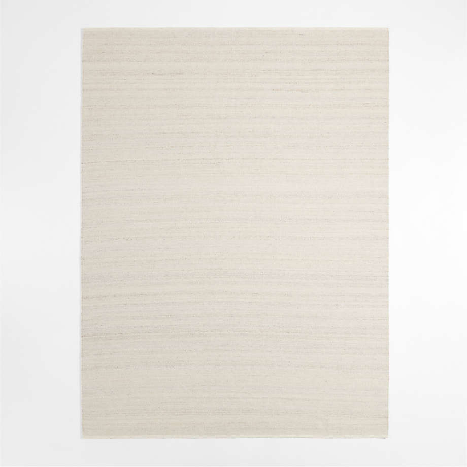 Wyoming Performance Cream White Area Rug 9'x12' | Crate & Barrel