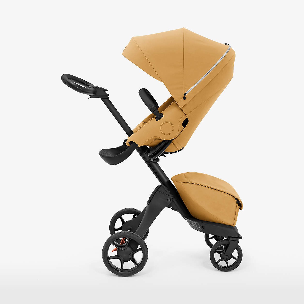 Stokke Xplory X Baby Yellow Reclining Swivel Wheel Stroller + Reviews ...