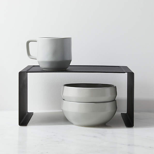 Yamazaki Tower Black Small Kitchen Rack | Crate & Barrel