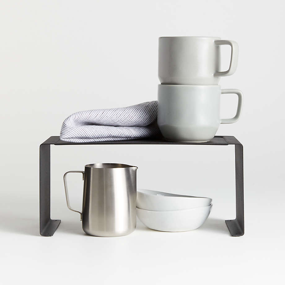 Yamazaki Tower Black Small Kitchen Rack + Reviews | Crate & Barrel