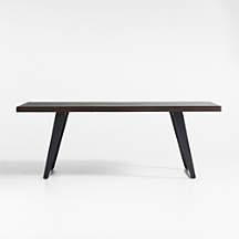 Yukon 80" Black-Brown Live Edge Wood Dining Table + Reviews | Crate ...