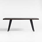 Yukon 80" Black-Brown Live Edge Wood Dining Table + Reviews | Crate ...