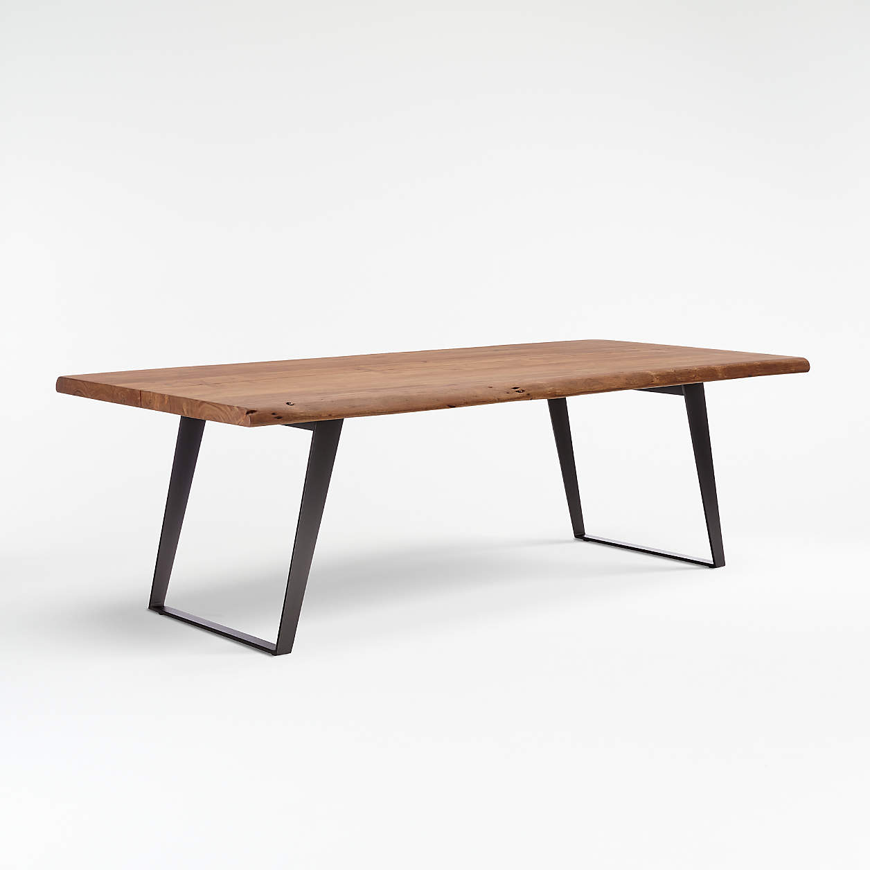 Yukon 92" Warm Acacia Live Edge Solid Wood Dining Table + Reviews ...