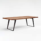 Yukon 92" Warm Acacia Live Edge Solid Wood Dining Table + Reviews ...