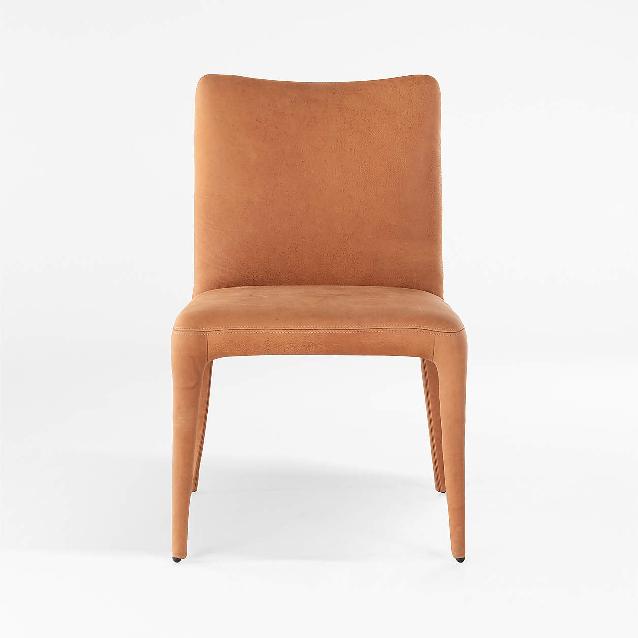 Zanni Camel Leather Dining Chair + Reviews | Crate & Barrel