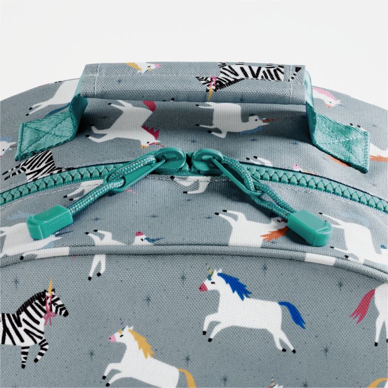 Medium Kids Zebra Unicorn Personalized Backpack for School | Crate & Kids