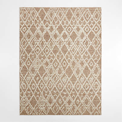 Innsbruck Wool Caramel Brown Area Rug 6'x9' + Reviews | Crate & Barrel