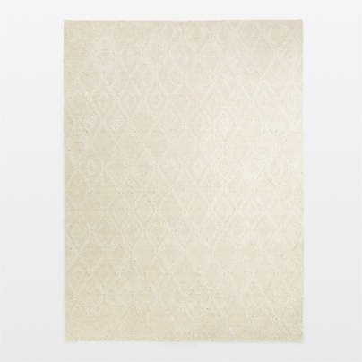 Zermatt Wool Handwoven Beige Area Rug 8'x10' | Crate & Barrel Canada