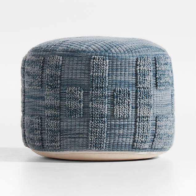 Lennon Patterned Pouf 18" + Reviews | Crate & Barrel Canada