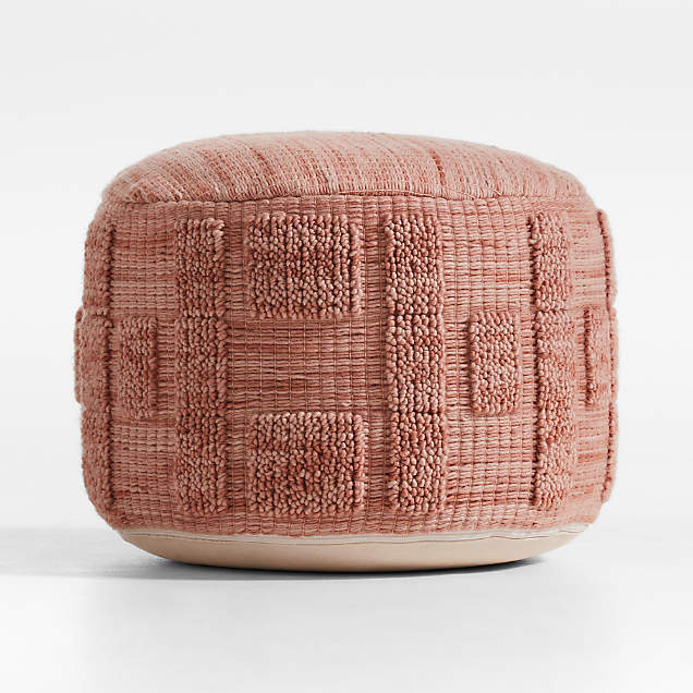 Lennon Patterned Pouf 18" + Reviews | Crate & Barrel Canada