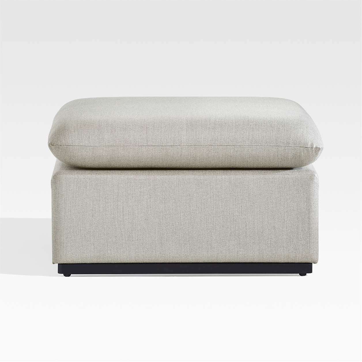 Zuma Outdoor Upholstered Ottoman + Reviews | Crate & Barrel