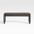 Zuma Upholstered Outdoor Patio Bench + Reviews | Crate & Barrel