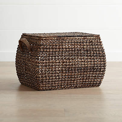 Zuzu Round Handwoven Basket + Reviews | Crate & Barrel Canada