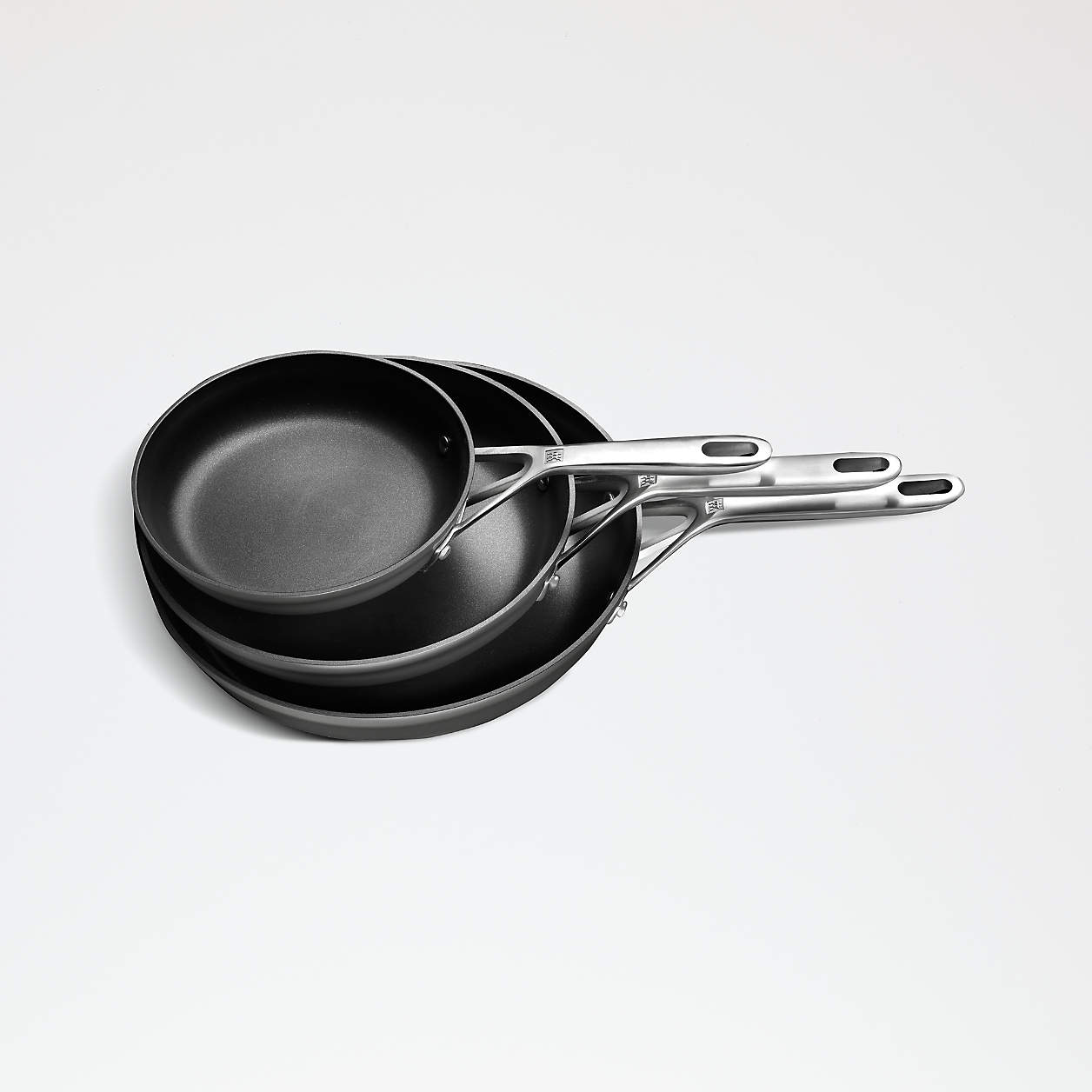 ZWILLING Motion 3-Piece Hard-Anodized Aluminum Frying Pan Set + Reviews ...