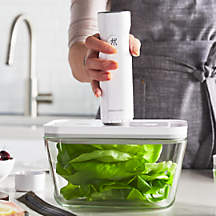 ZWILLING Extra-Large Fresh & Save Glass Vacuum Container | Crate & Barrel