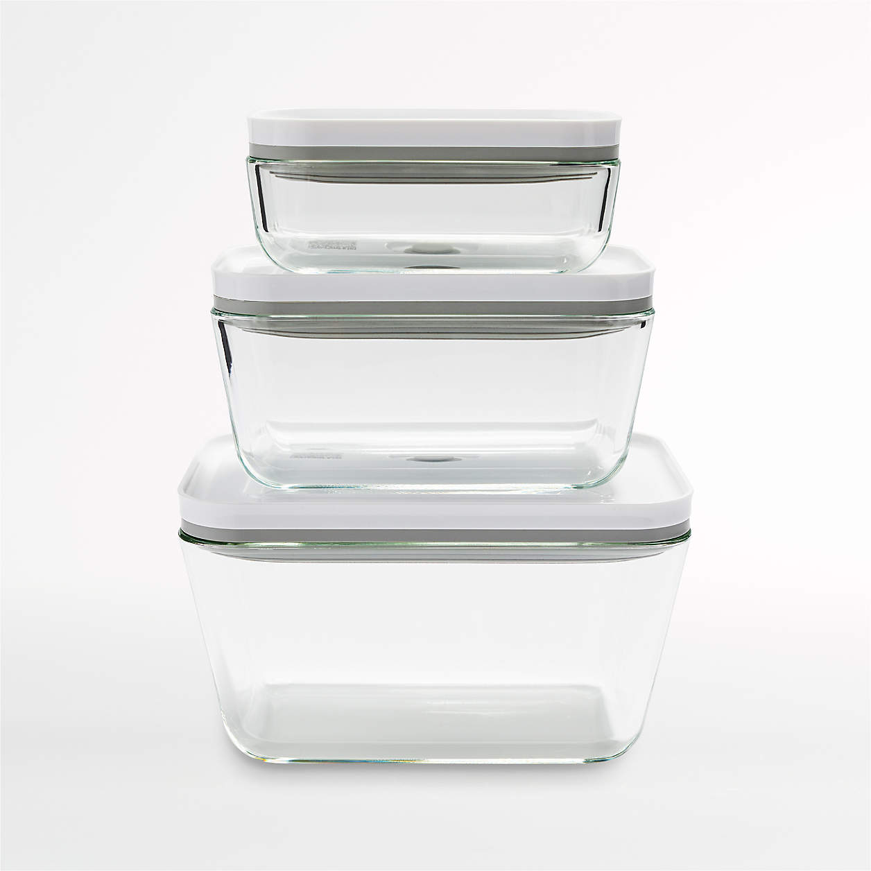 ZWILLING Fresh & Save Glass Vacuum Containers, Set of 3 | Crate & Barrel