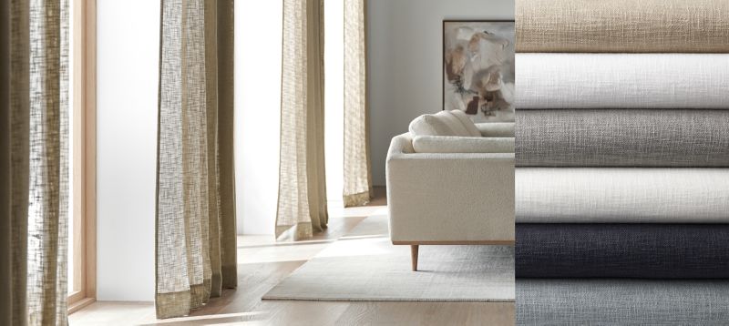 Window Curtain Collections & Best Drapery for Windows | Crate & Barrel