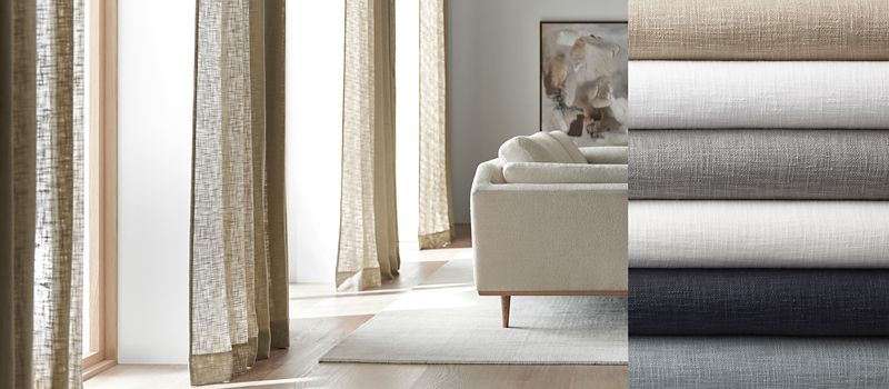 Window Curtain Collections & Best Drapery for Windows | Crate & Barrel