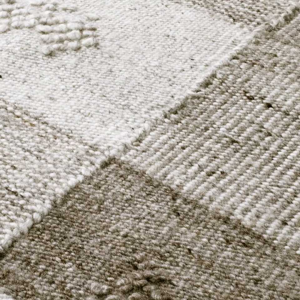 Avignon Wool Flatweave Taupe Area Rug 10'x14' | Crate & Barrel