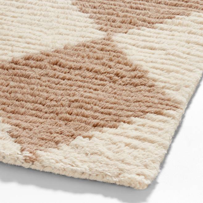 Flatweave Wool Checkerboard Light Blue Kids Area Rug 8x10 | Crate & Kids