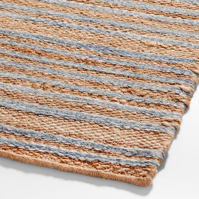 Striped Chenille Ivory Kids Area Rug 8x10 | Crate & Kids Canada