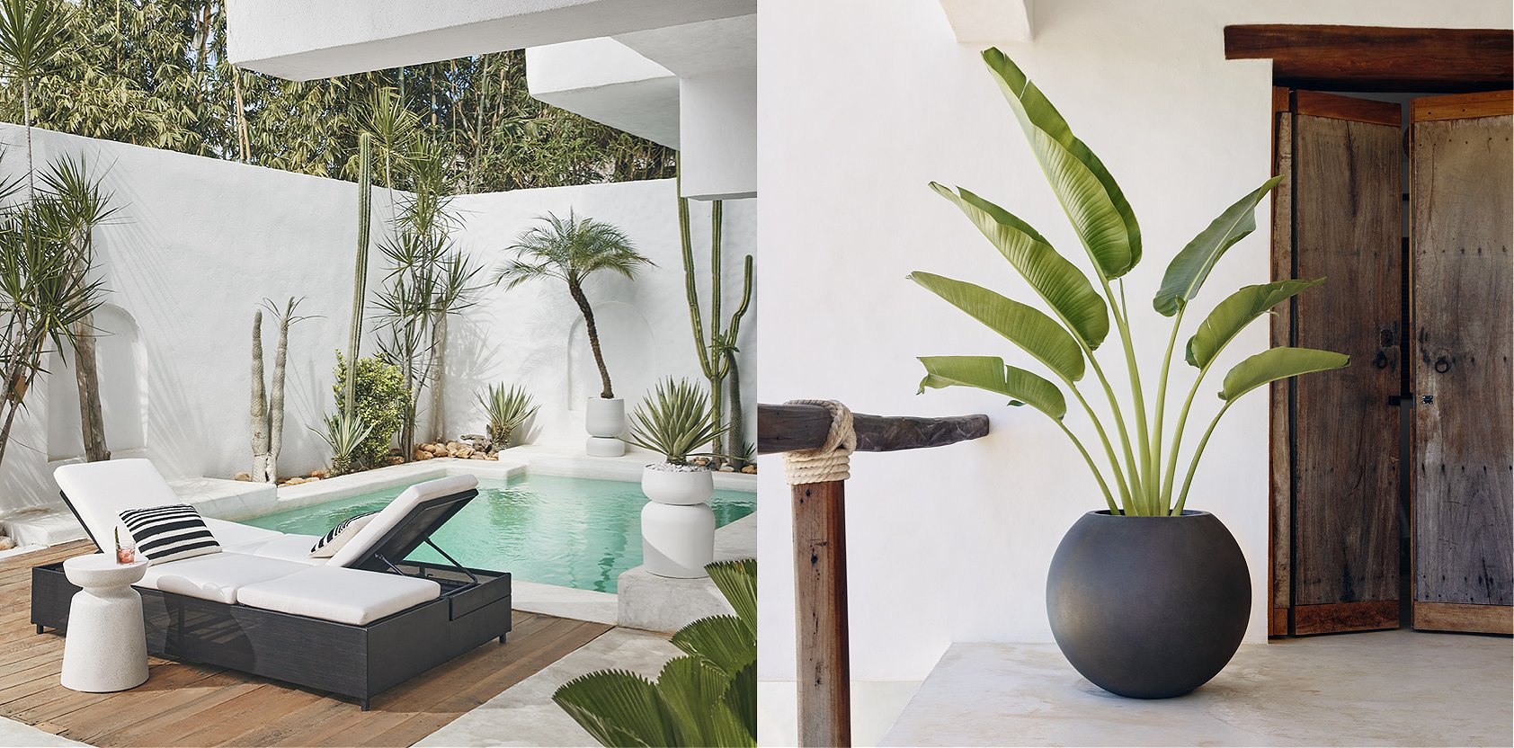 Black & White Patio Furniture | Crate & Barrel