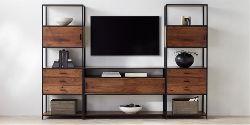 Knox Iron Frame Storage | Crate & Barrel