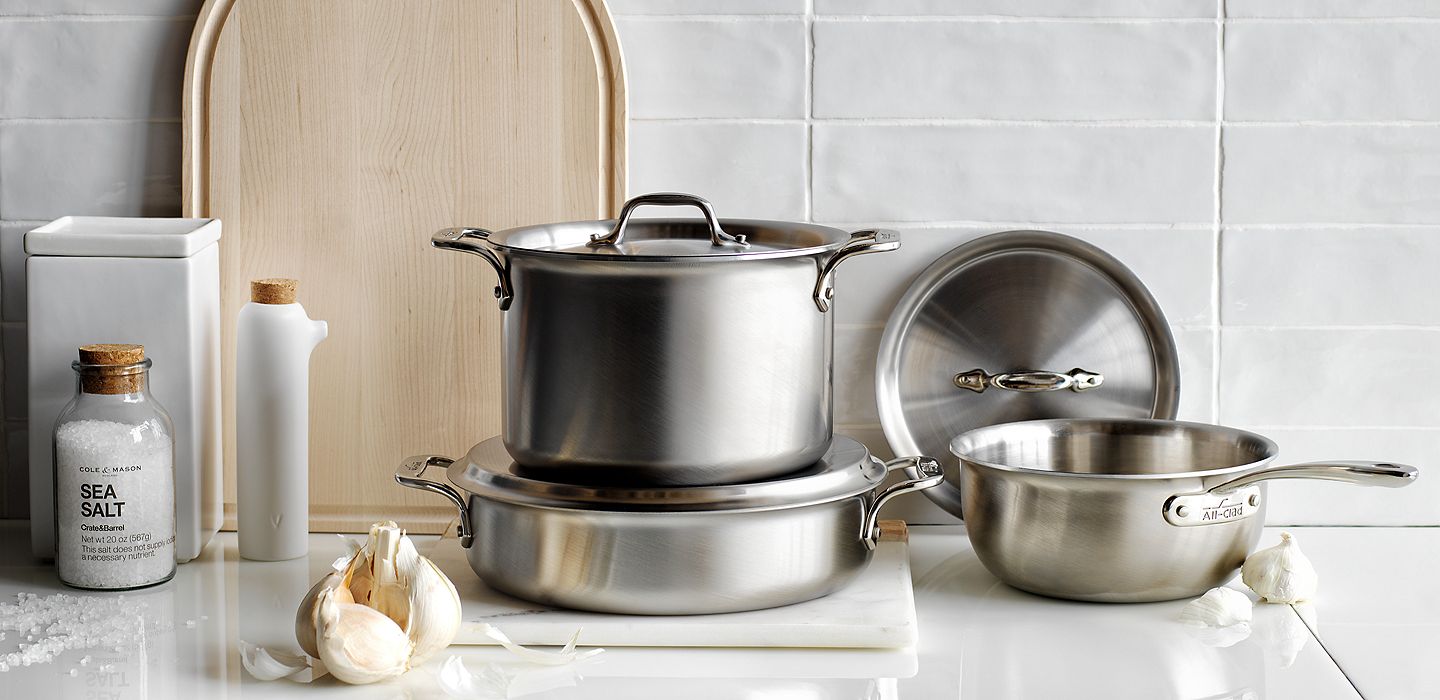 All Clad Cookware: Pots & Pans from AllClad | Crate & Barrel