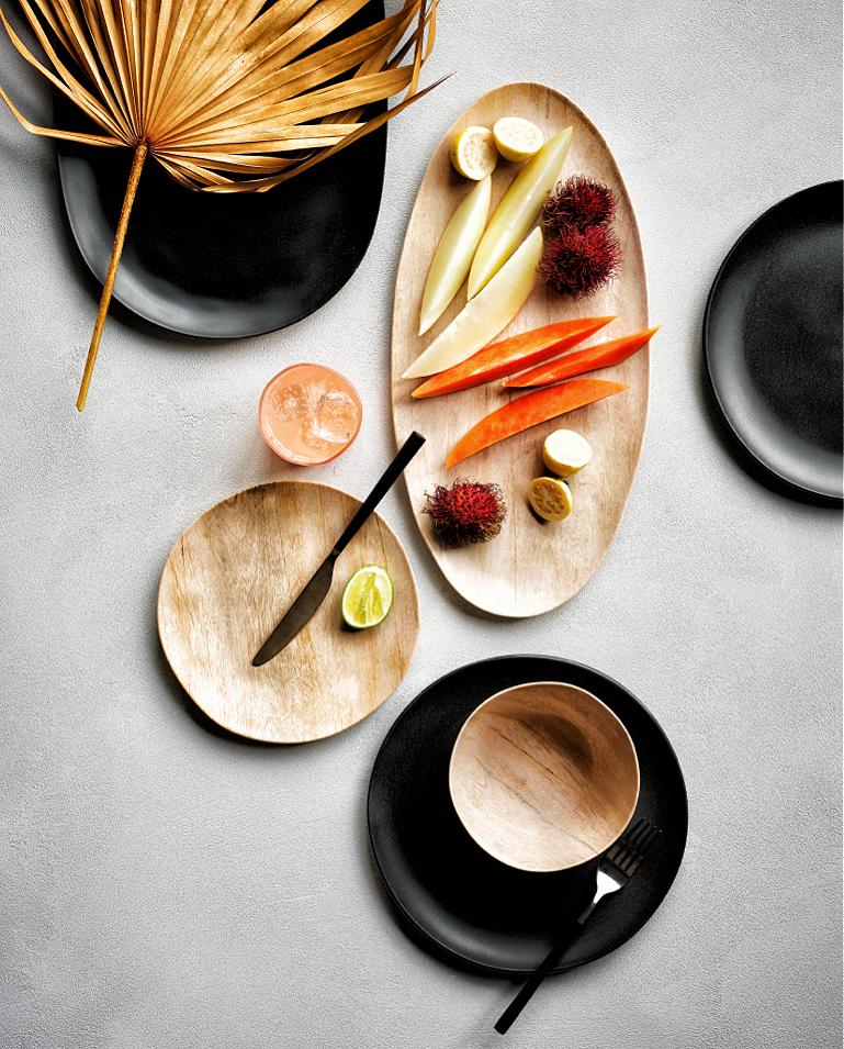 Home & Living Plates Large plate Serving plate Leaf plate Nature plate ...