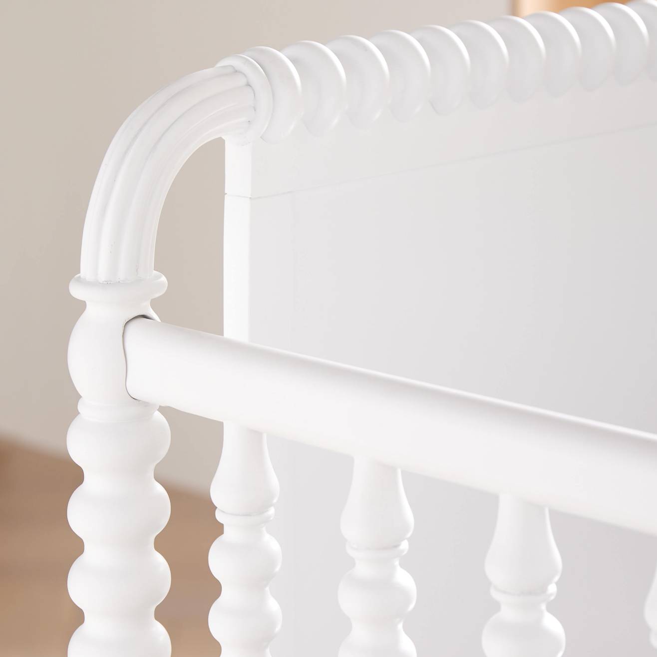 Jenny Lind White Wood Spindle Convertible Baby Crib + Reviews | Crate ...