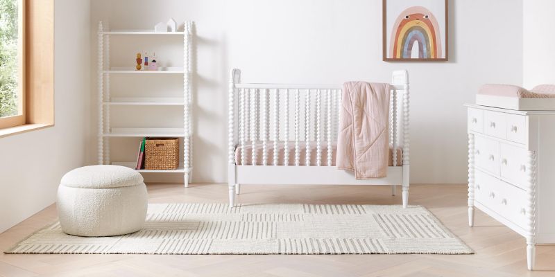 Jenny Lind White Wood Spindle Convertible Baby Crib + Reviews | Crate ...