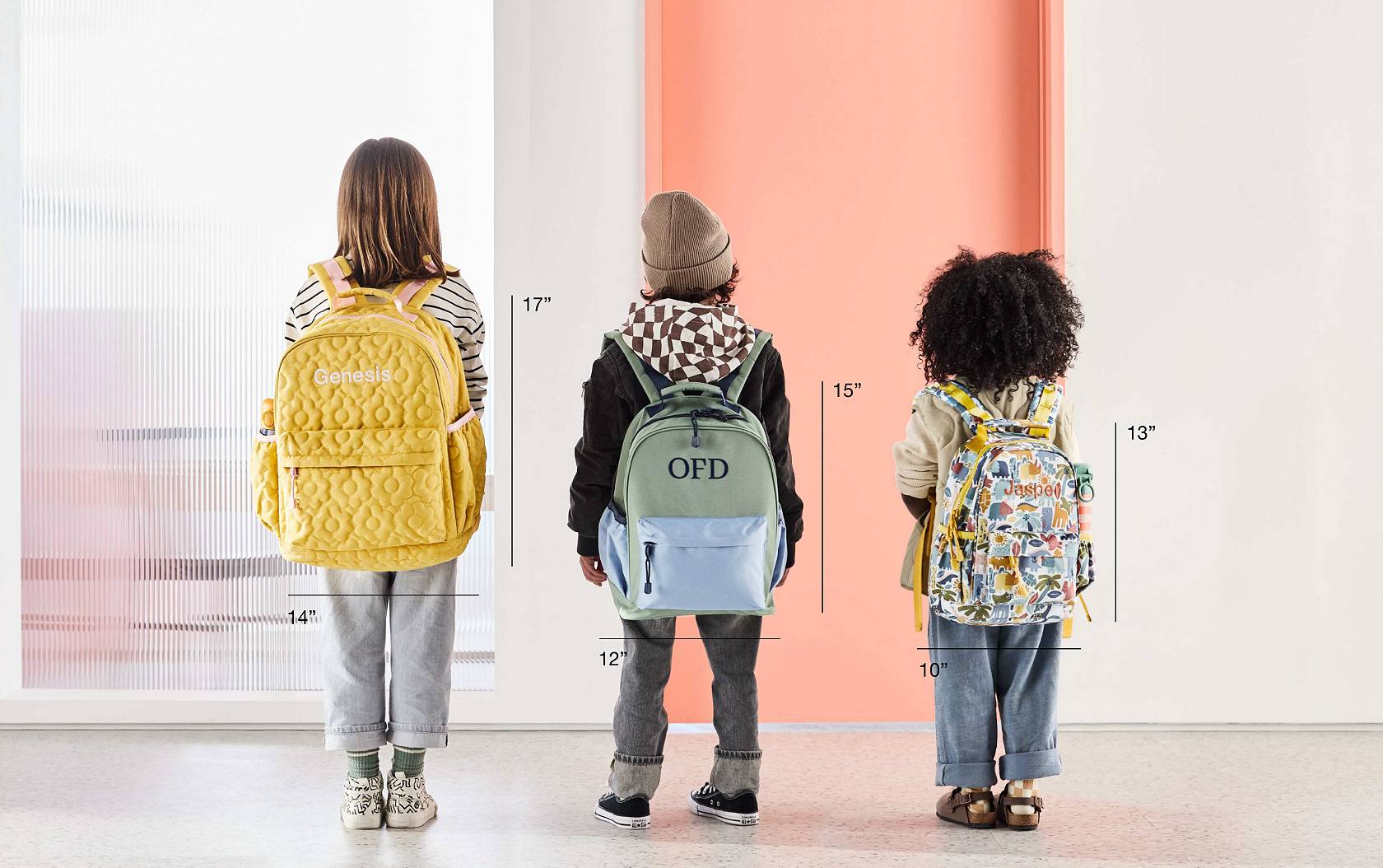 Leopard Floral Personalized Small Kids School Backpack with Side ...