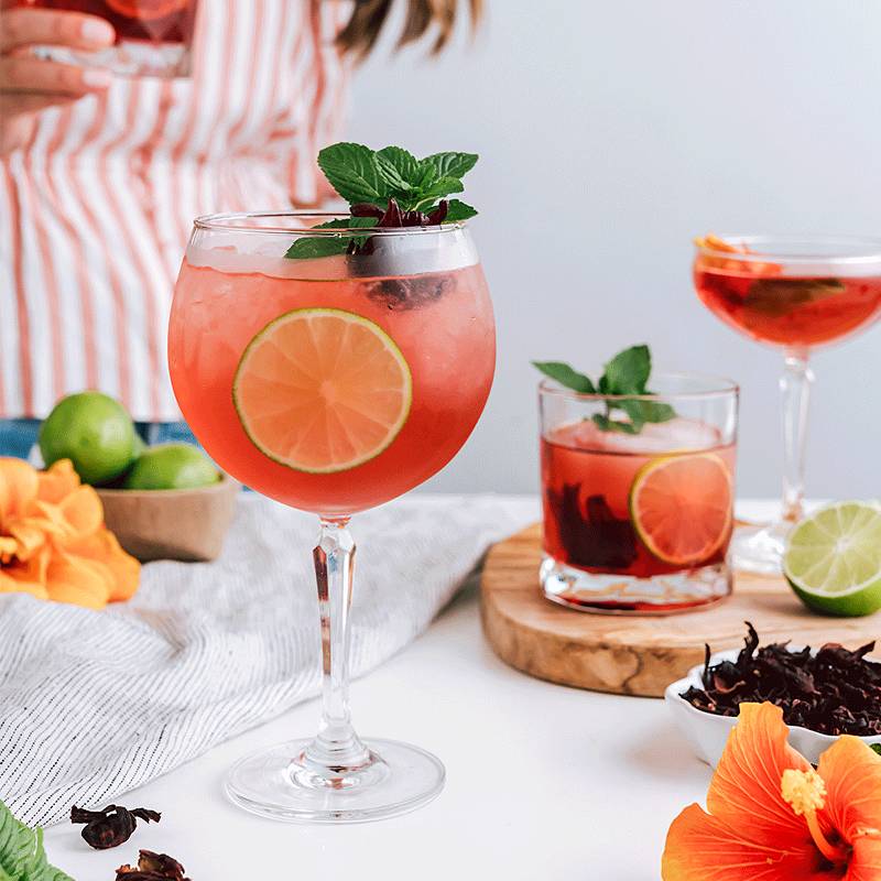 Blooming Hibiscus Cocktail Recipe | Crate & Barrel