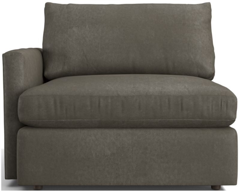 Lounge Leather Left Arm Chair | Crate & Barrel