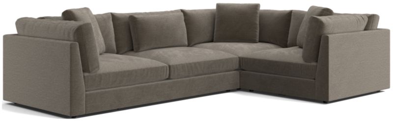 Monterey Modular 3-Piece L-Shaped Sectional Sofa | Crate & Barrel