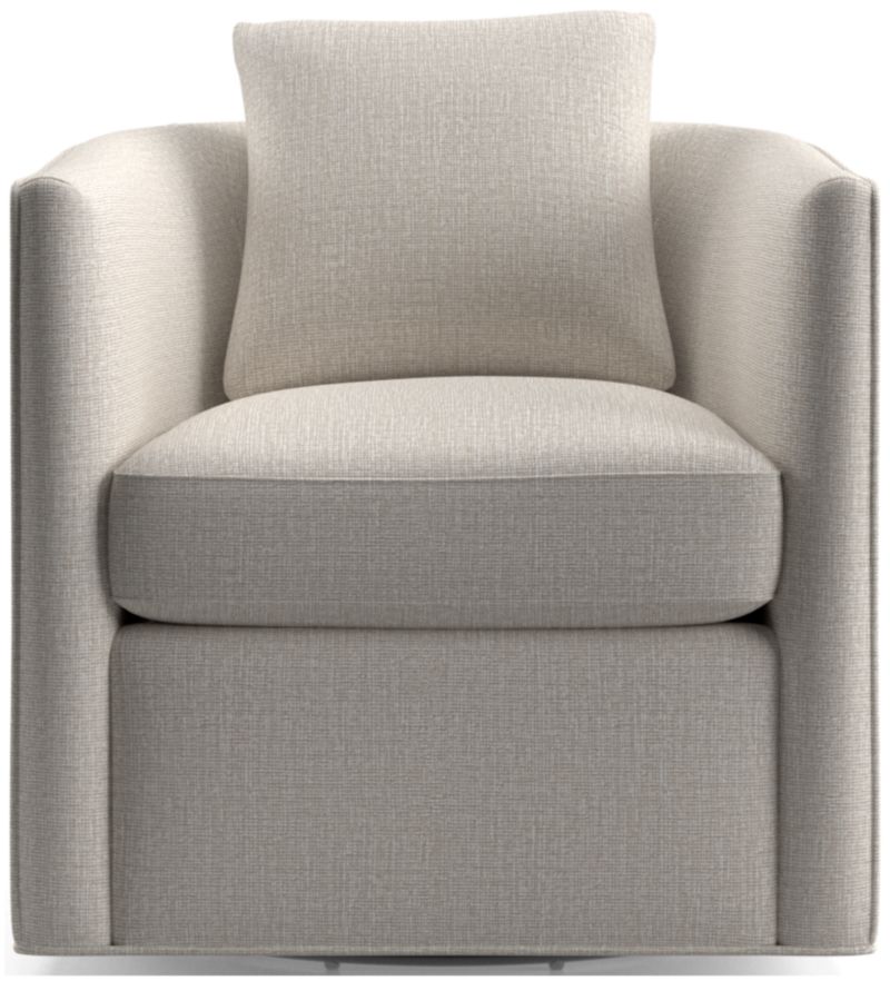 Drew Small Swivel Chair | Crate & Barrel