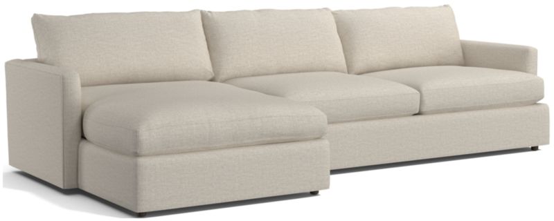 Lounge Deep 2-Piece Sectional Sofa | Crate & Barrel