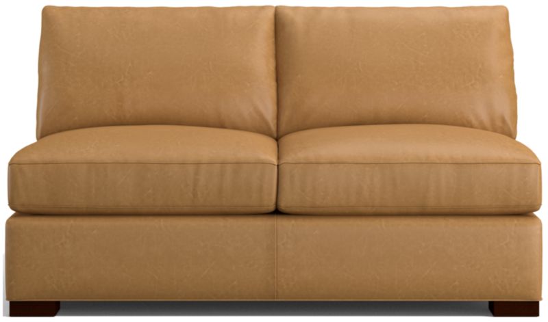 Axis Leather Armless Full Sleeper Sofa