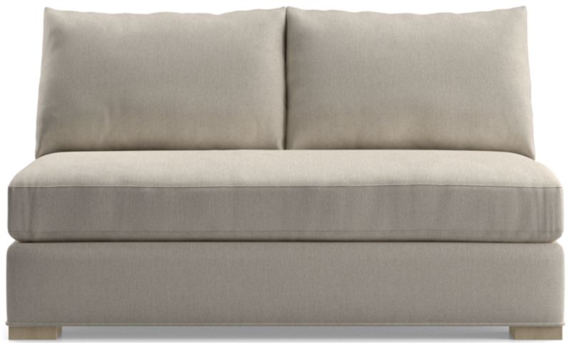 Axis Bench Armless Loveseat + Reviews | Crate & Barrel