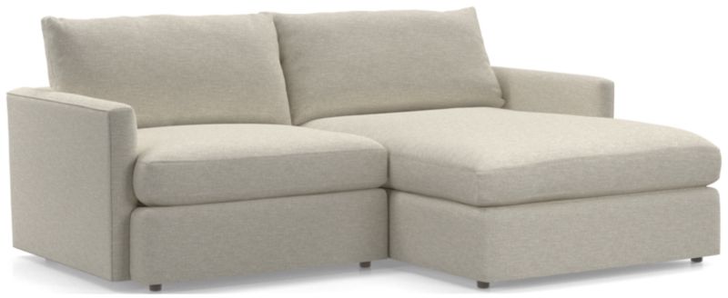 Lounge 2-Piece Small-Space Sectional Sofa with Right-Arm Storage Chaise ...