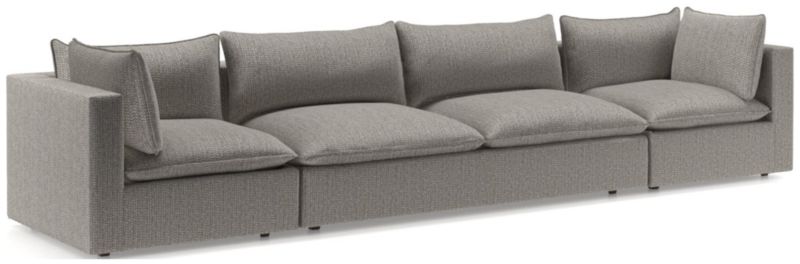 Lotus Deep Modular 3-Piece Extra Long Low Sofa Sectional + Reviews ...